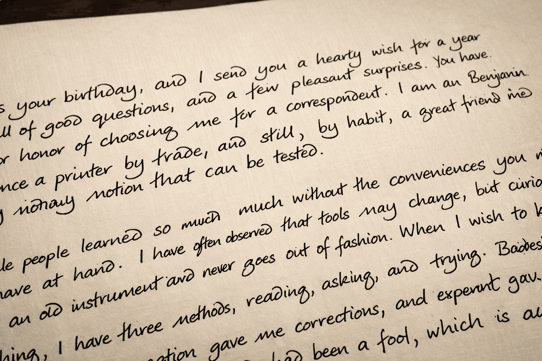 Historical Pen Pals — A Pen Pal From History Who Writes Back